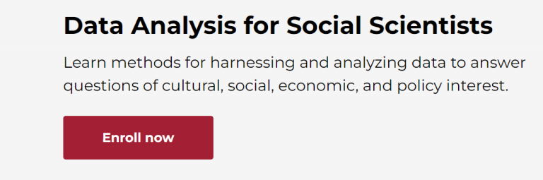 Data Analysis for Social Scientists - Arthan Learning Resources